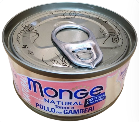 Monge Natural 野生海洋系列 – 吞拿魚 + 雞肉 + 海蝦（粉紅色） – Petsworld